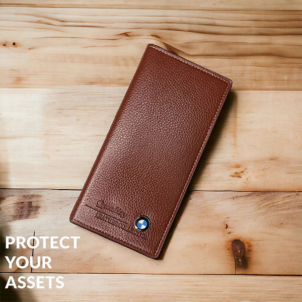 New Classic Long Fold Leather Wallet.– HarshayStore.pk