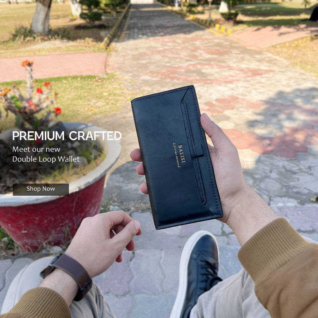 New Balisi Imported long Leather Wallet– HarshayStore.pk