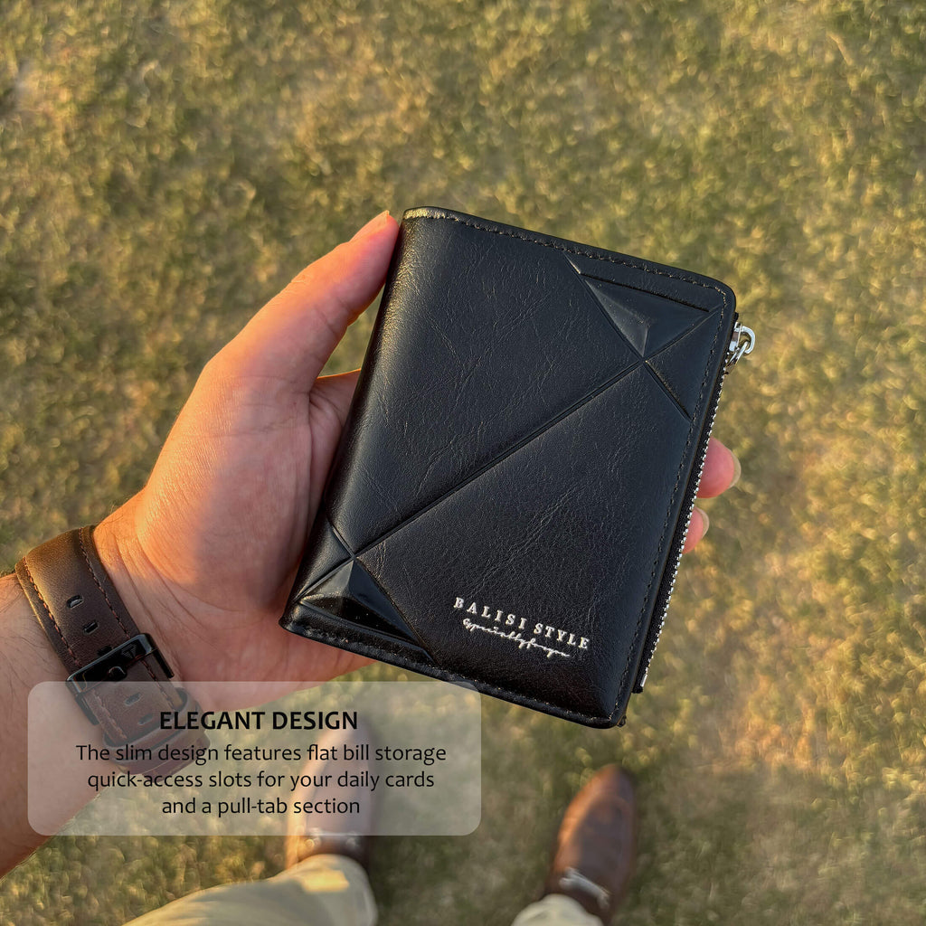 Crafted Balisi Imported Zipper Wallet– HarshayStore.pk