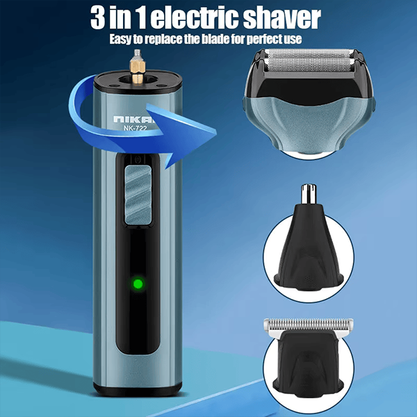 Kemei 3 in 1 Rechargeable Shaver Multi Functional Beard Shaving Machin ...