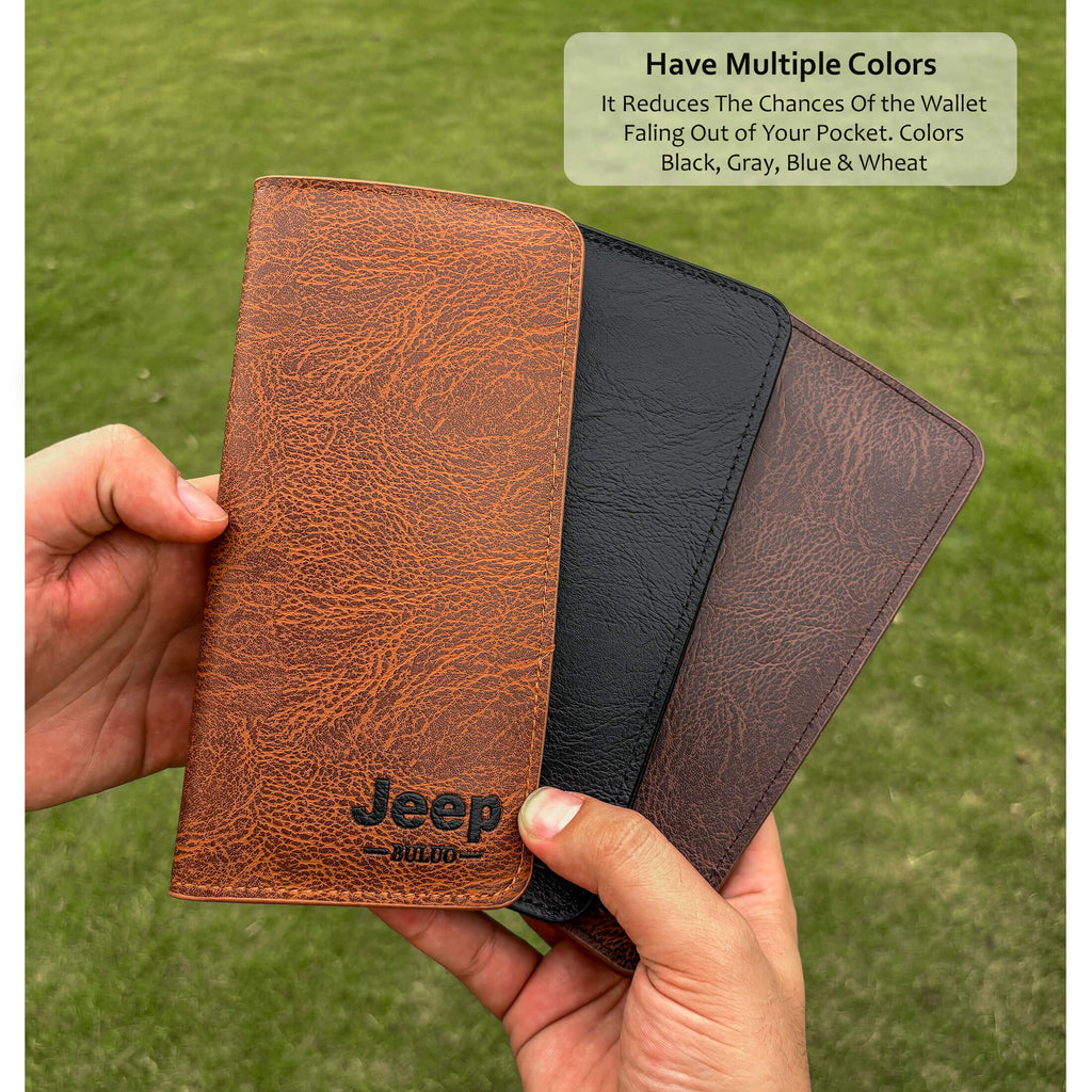 Jeep Imported Branded Leather Wallet– HarshayStore.pk