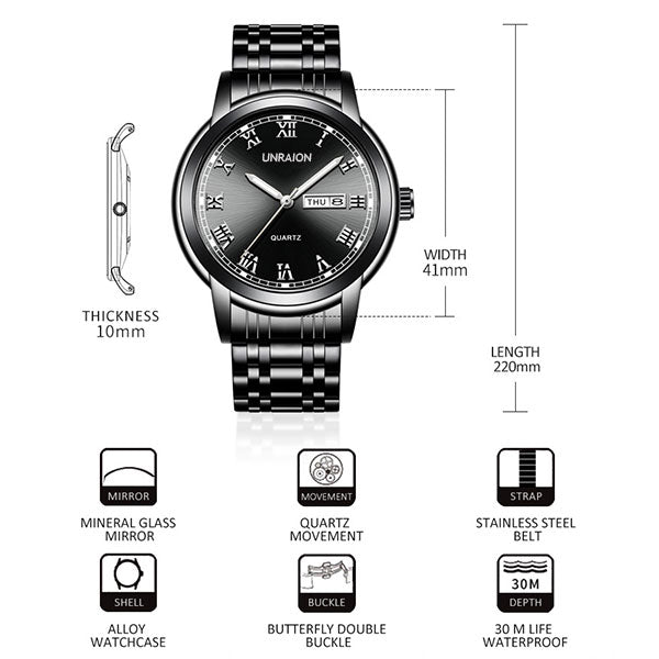 Luxury Men's Unraion Wrist Watch– HarshayStore.pk