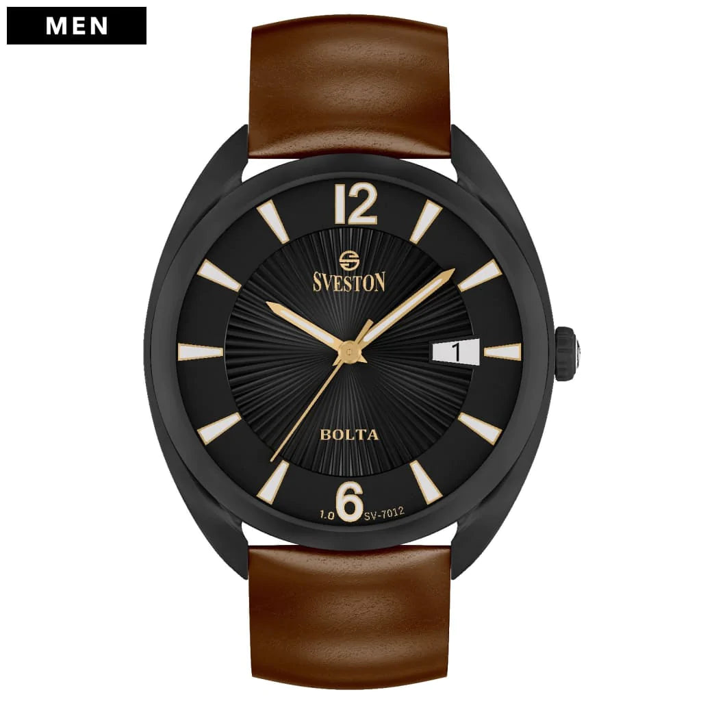 SVESTON BOLTA GENTS LEATHER WATCH– HarshayStore.pk